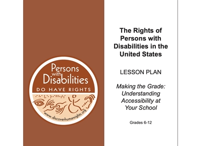 Lesson Plan: The Rights of Persons with Disabilities - The Advocates ...