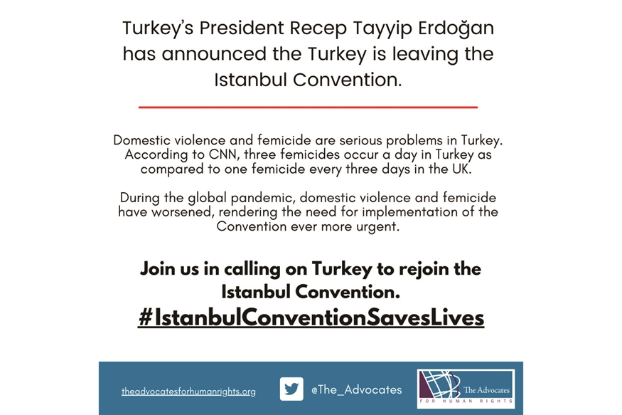 Istanbul Convention Saves Lives - The Advocates for Human Rights